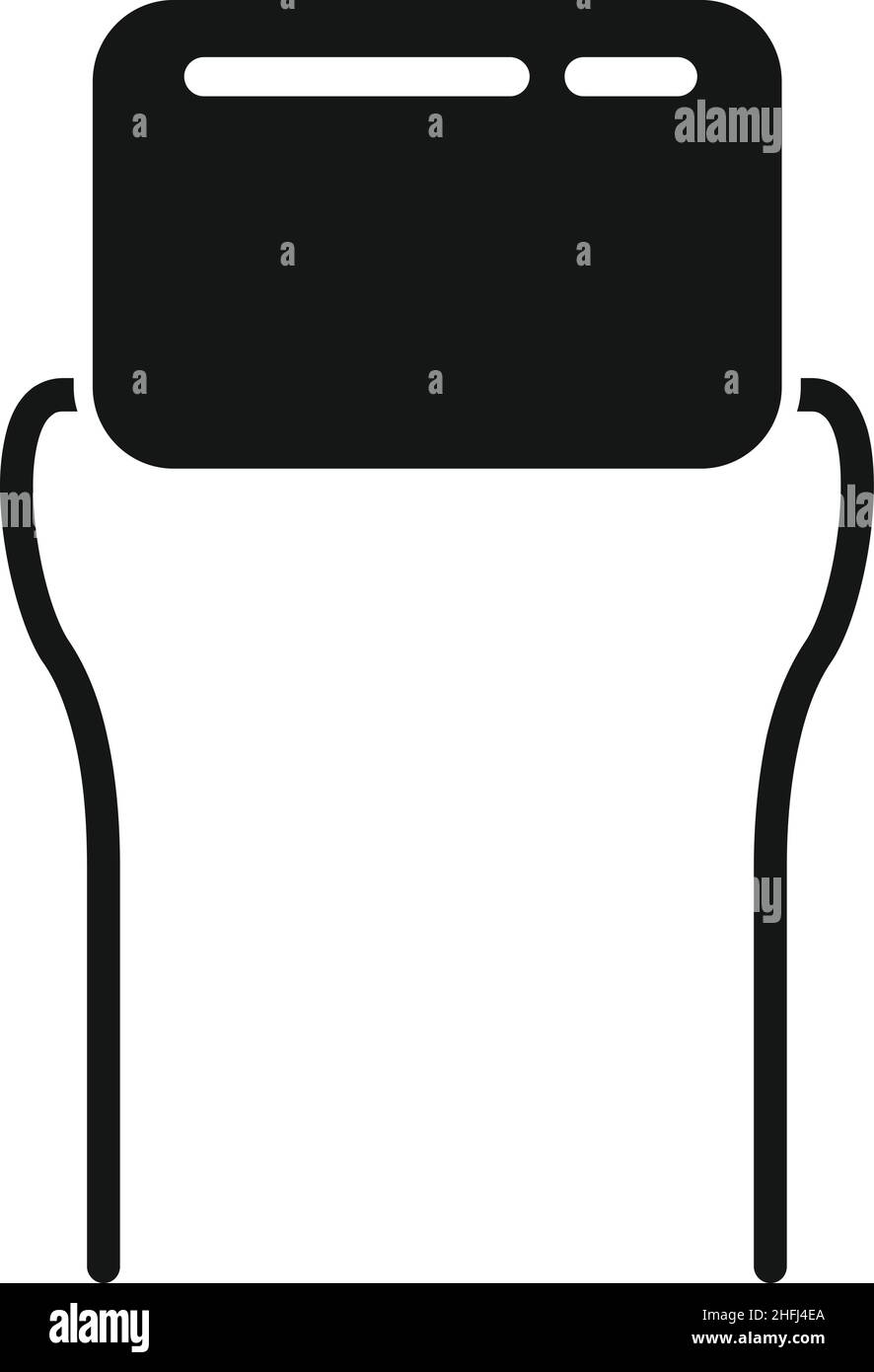 Anode diode icon simple vector. Semiconductor component. Diode power ...