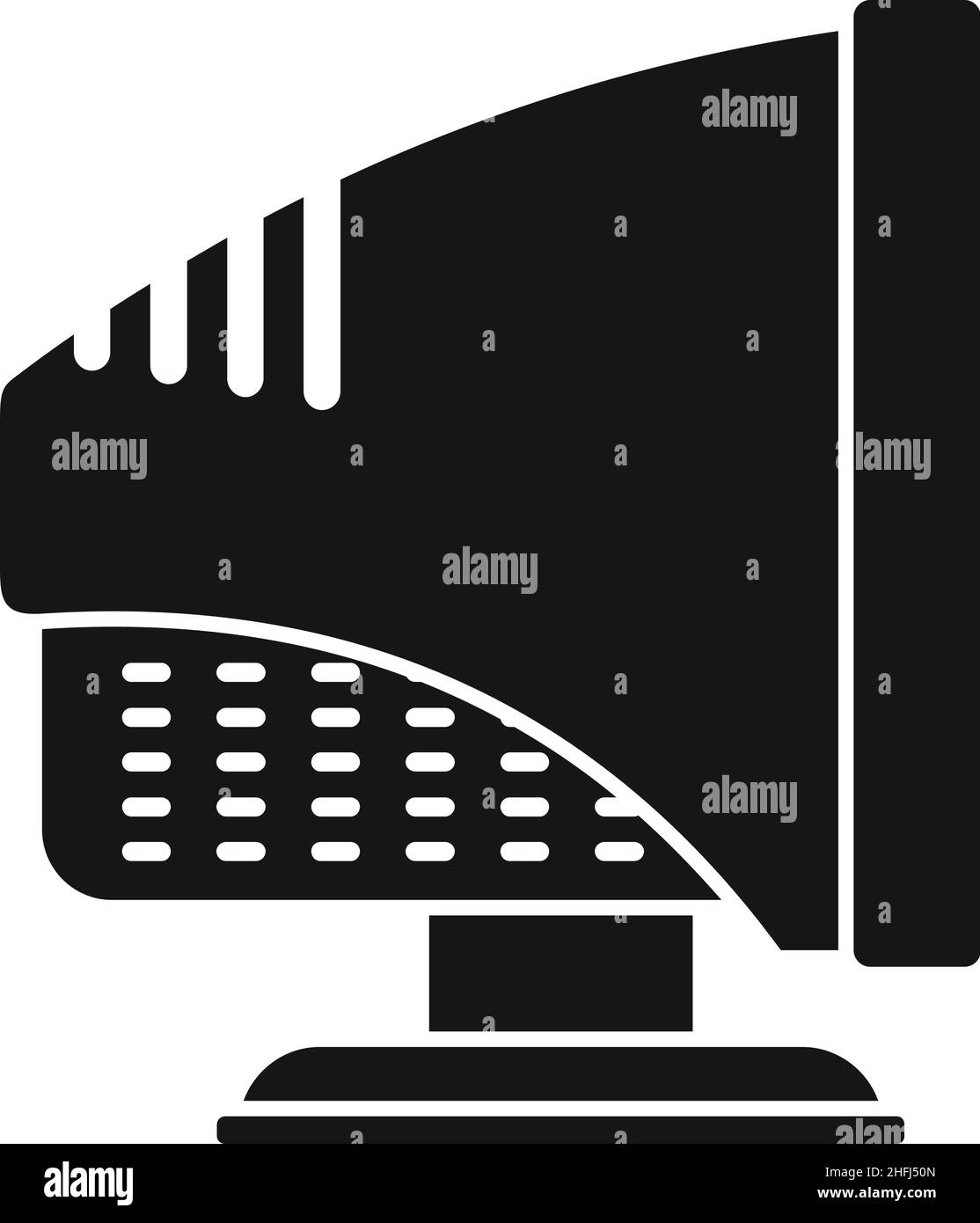 Monitor icon simple vector. Computer display. Pc screen Stock Vector Image & Art - Alamy