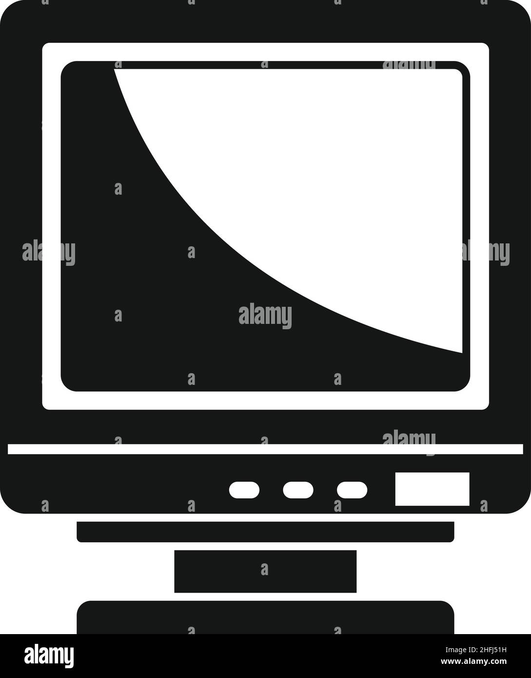 Display icon simple vector. Pc desktop. Computer screen Stock Vector ...