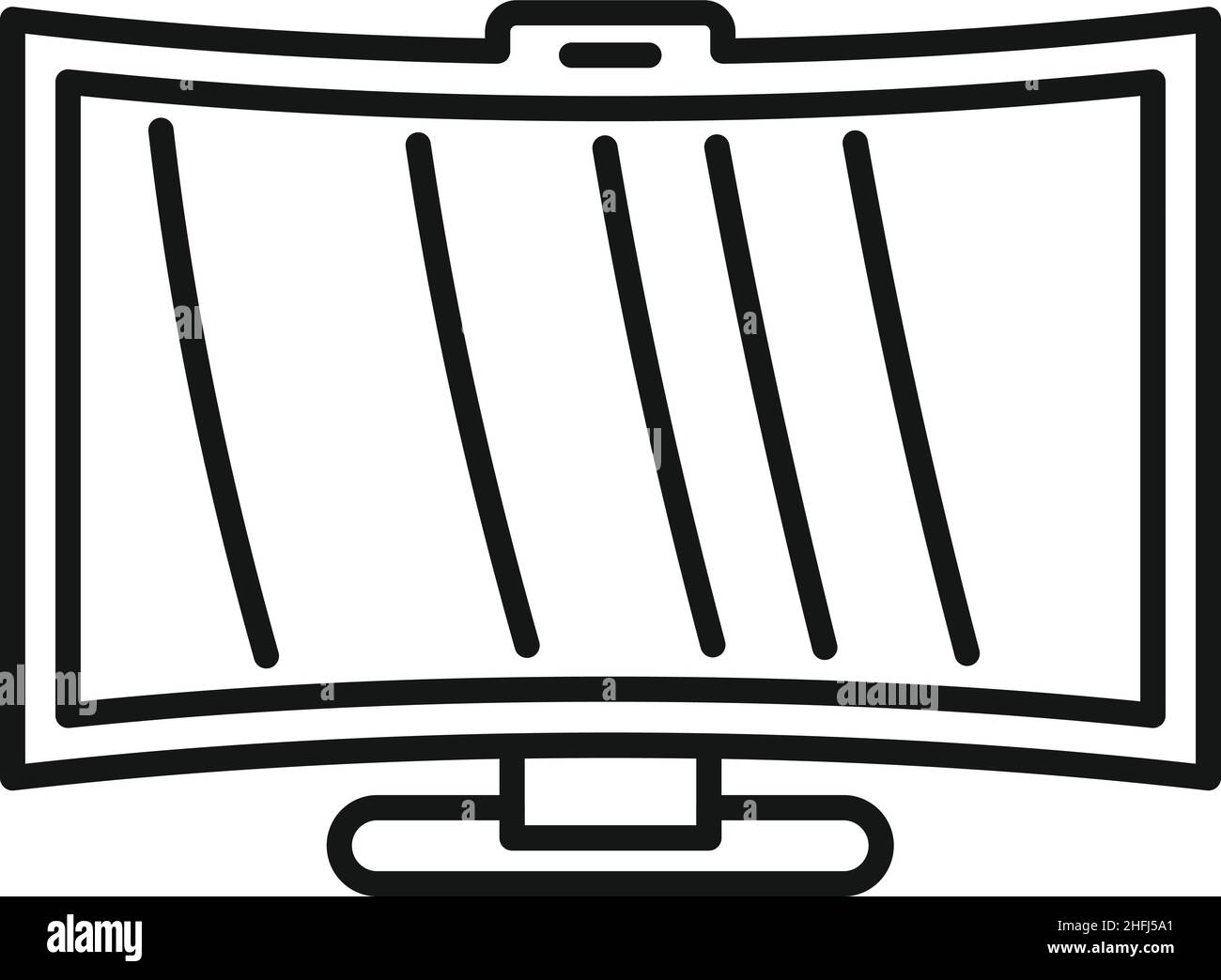 Computer Screen Outline
