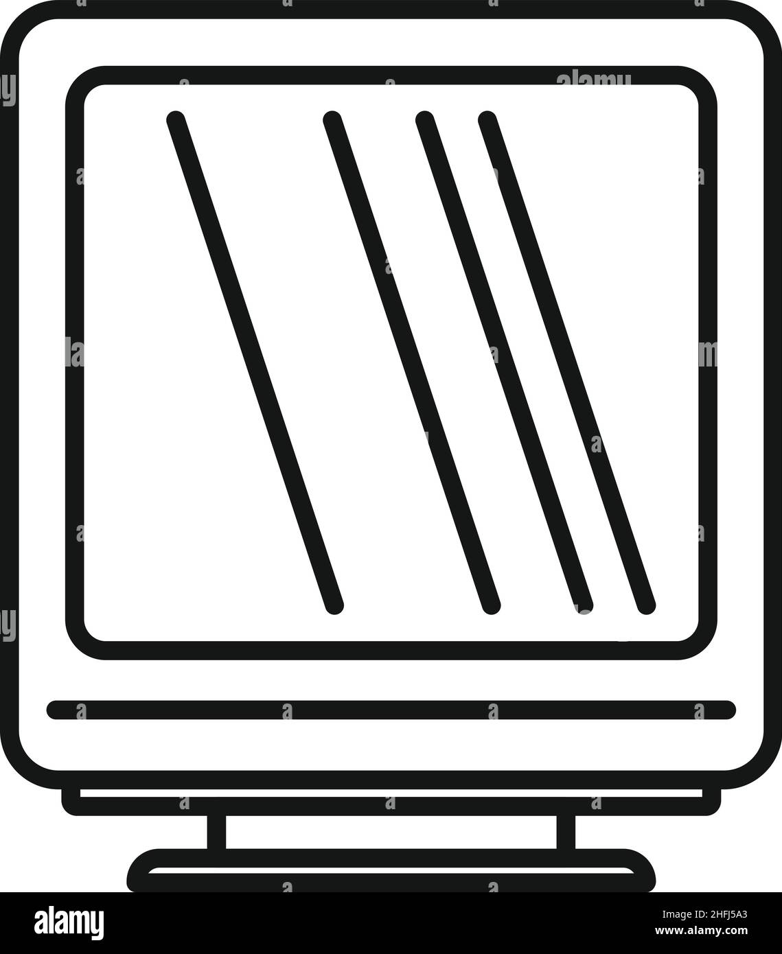 Macintosh monitor icon outline vector. Computer screen. Display modern Stock Vector Image & Art ...