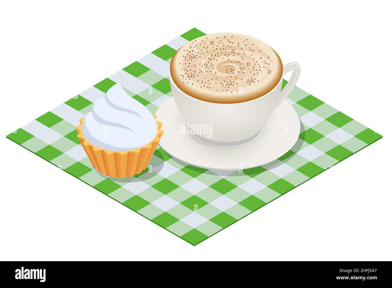 Cafe coffee cake autumn Cut Out Stock Images & Pictures - Alamy