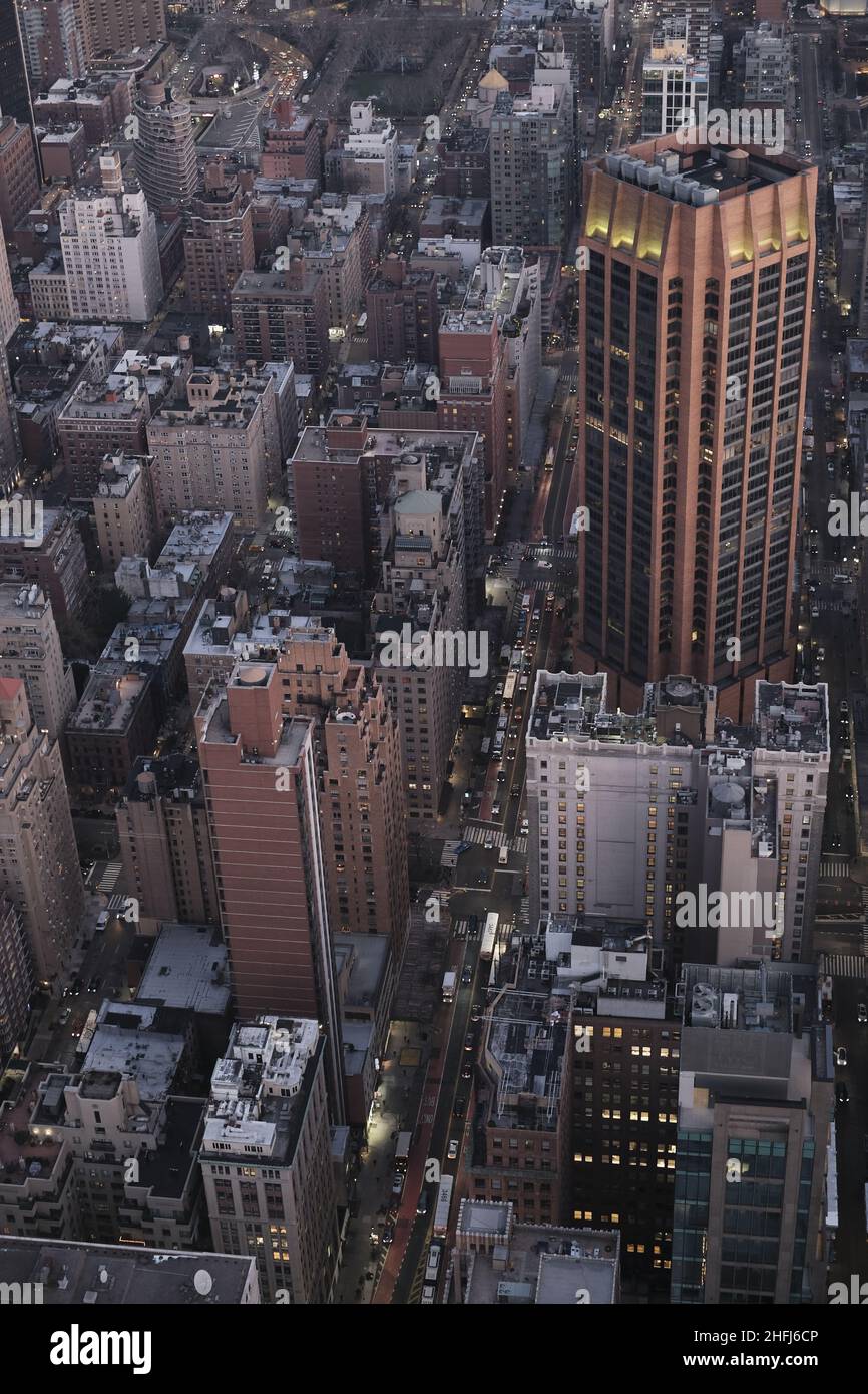 Aerial view new york skyscrapers hi-res stock photography and images ...