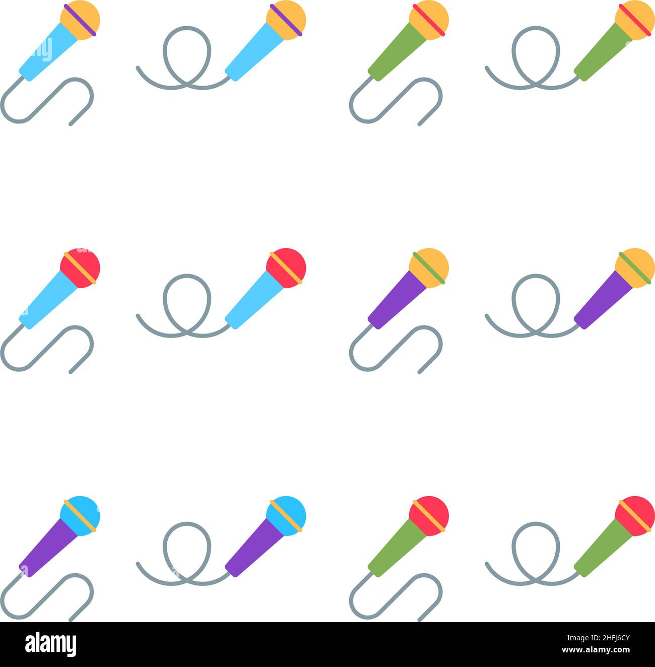 Podcast microphone icons modern hi-res stock photography and images - Alamy