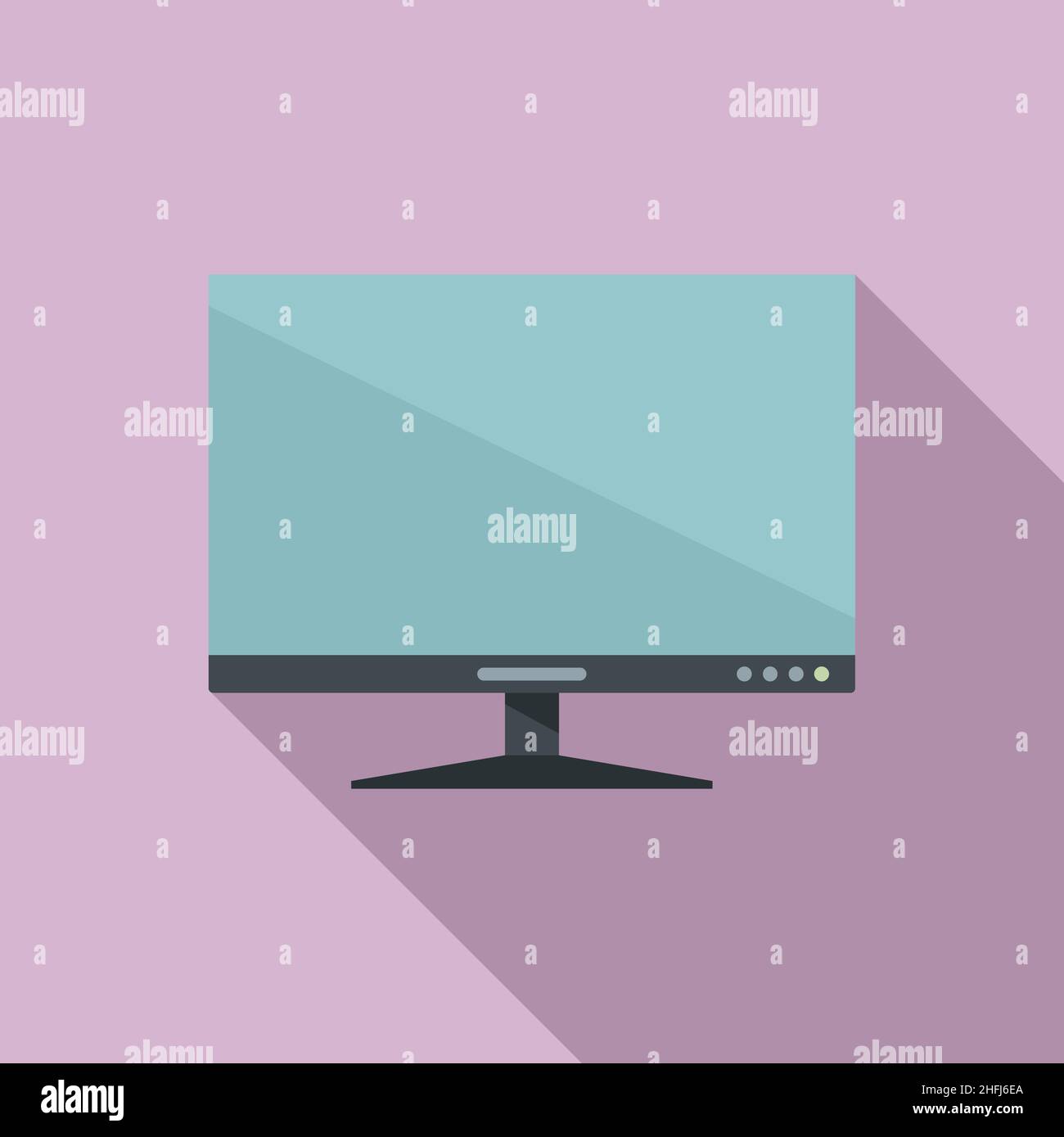 Frameless monitor icon flat vector. Computer screen. Pc display Stock Vector Image & Art - Alamy