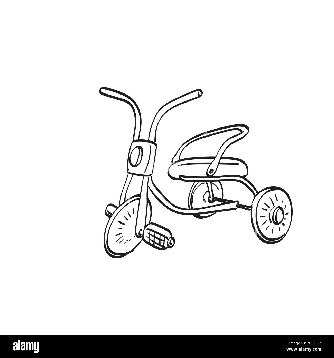 Hand Pedal Tricycle Stock Vector Images Alamy