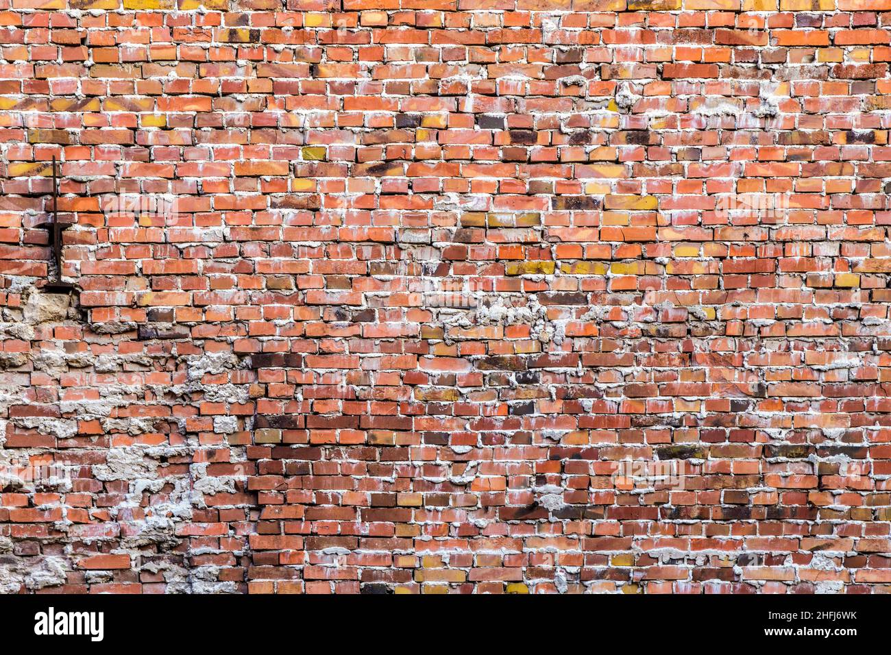 pattern of old historic brick wall im harmonic structure Stock Photo ...