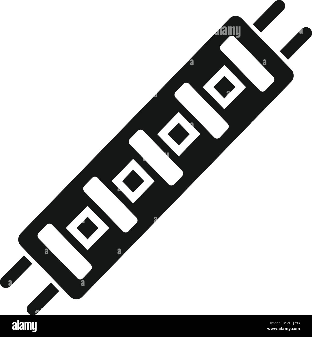 Room led strip icon simple vector. Diode light. Stripe module Stock ...