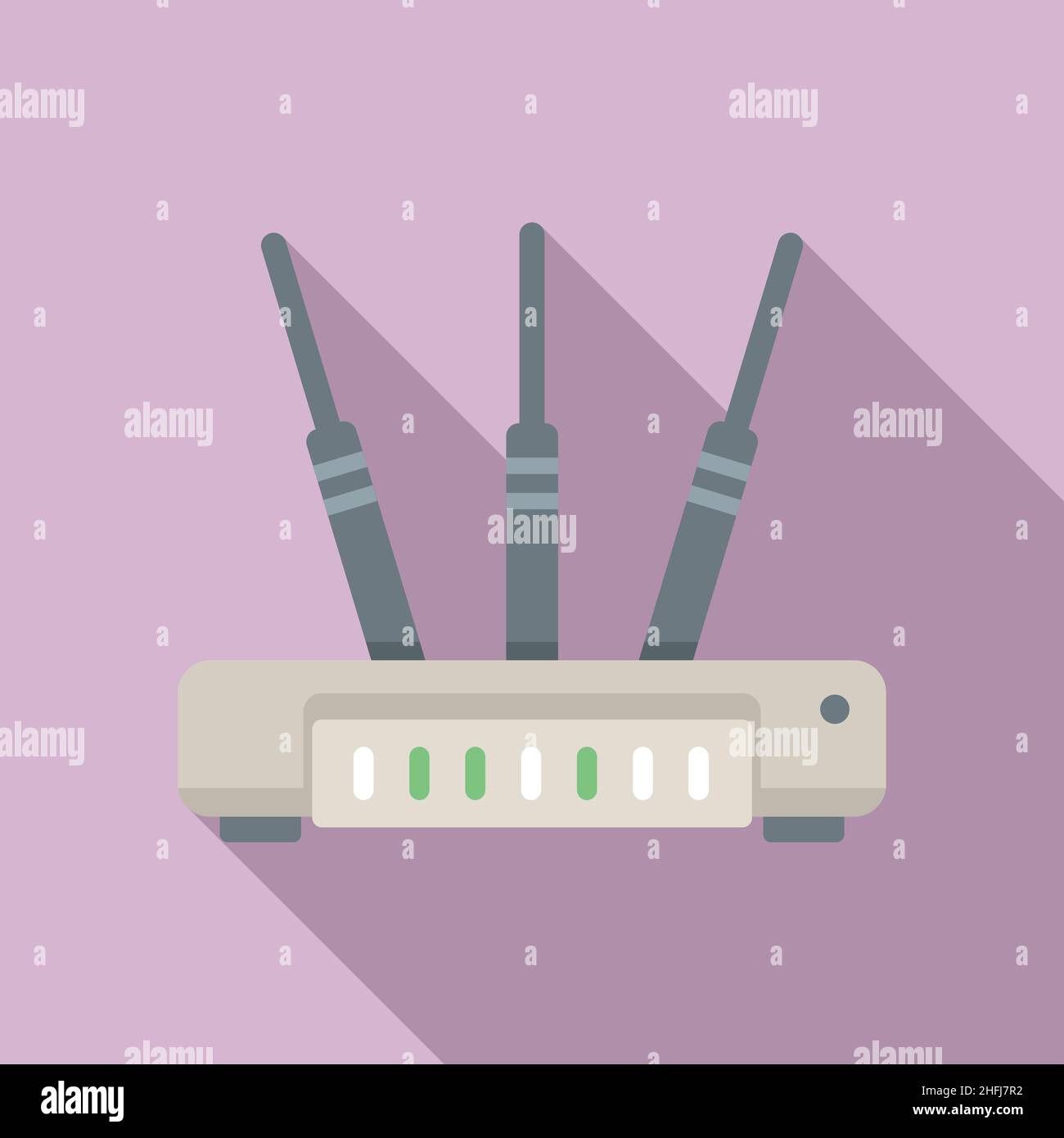 Computer modem icon flat vector. Wifi router. Device hub Stock Vector ...