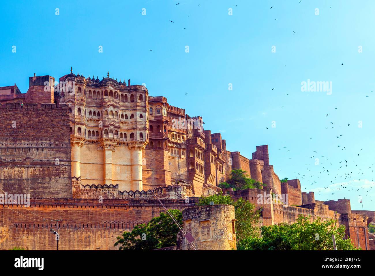 famous meherangarh fort in jodhpur - india Stock Photo - Alamy