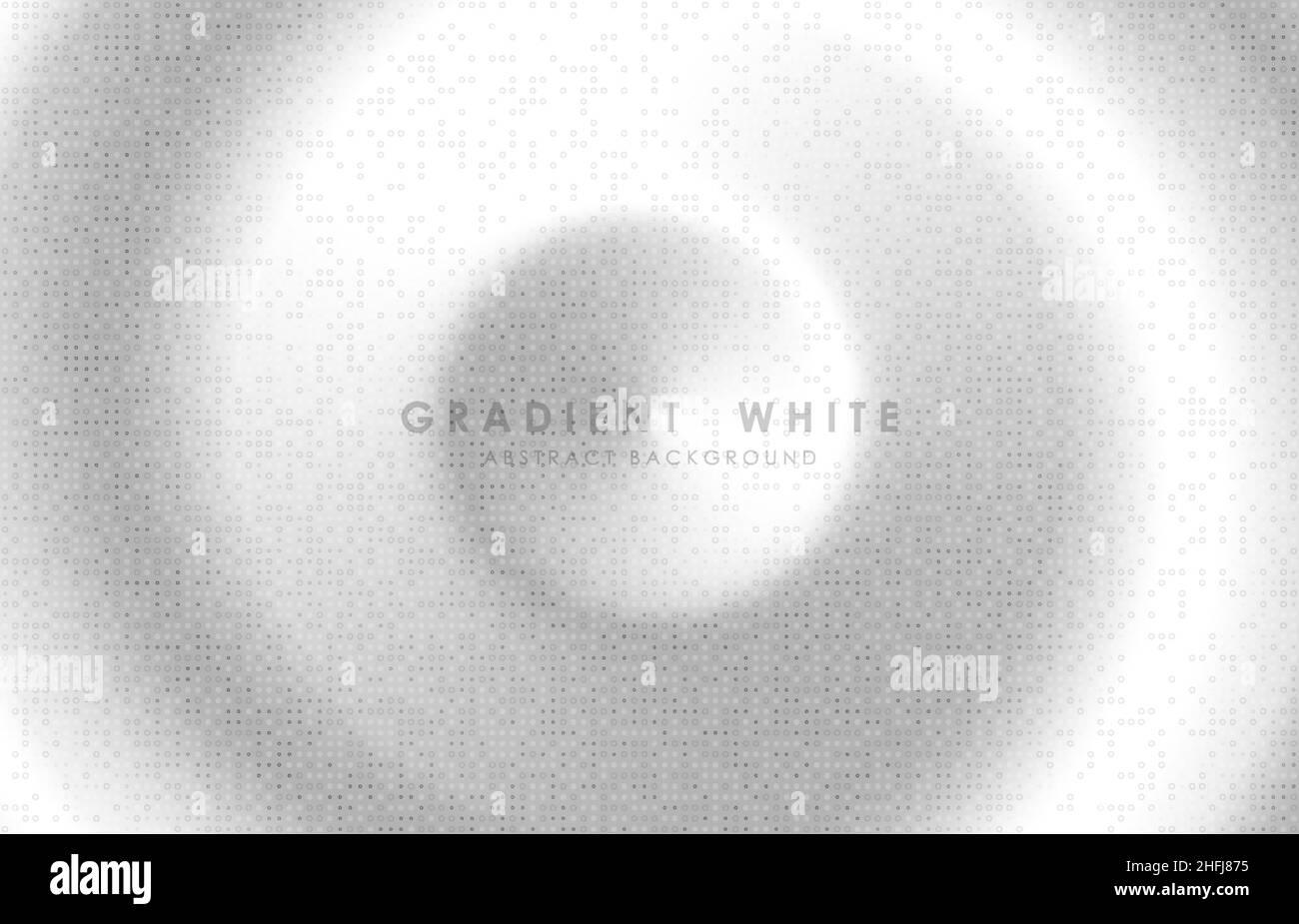 Abstract gradient white circle halftone decorative template design ...