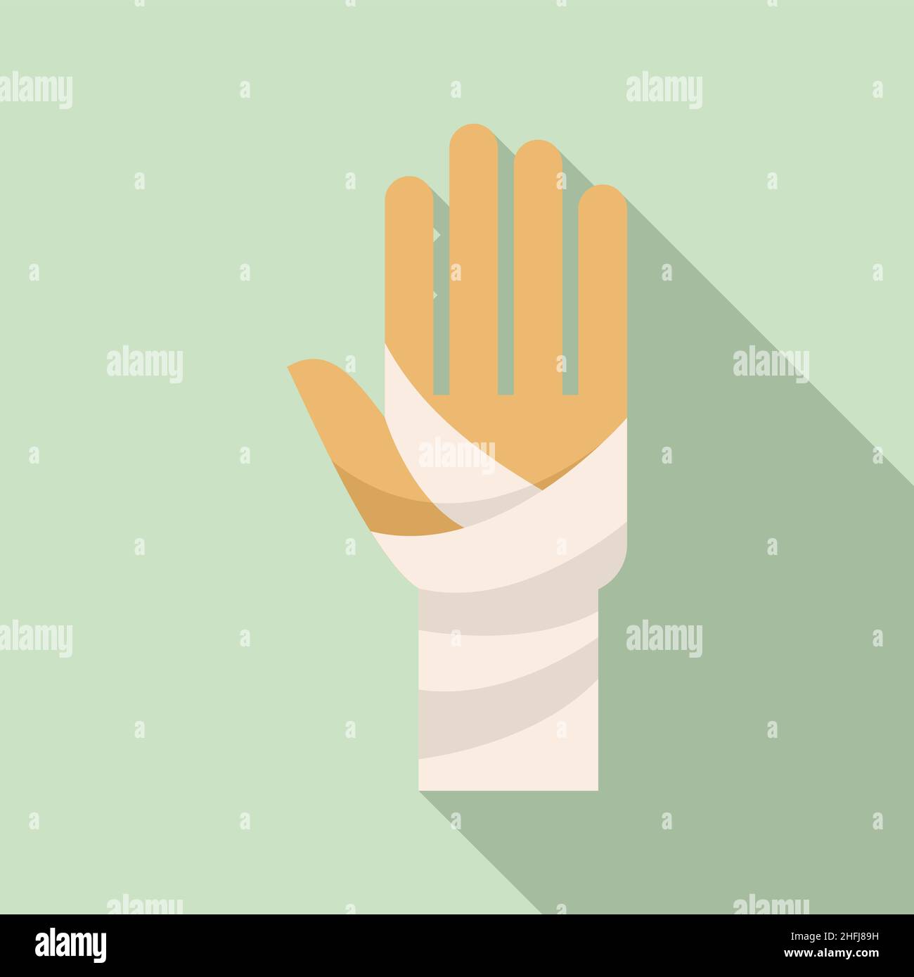Hand injury icon flat vector. Arm fracture. Broken doctor Stock Vector ...