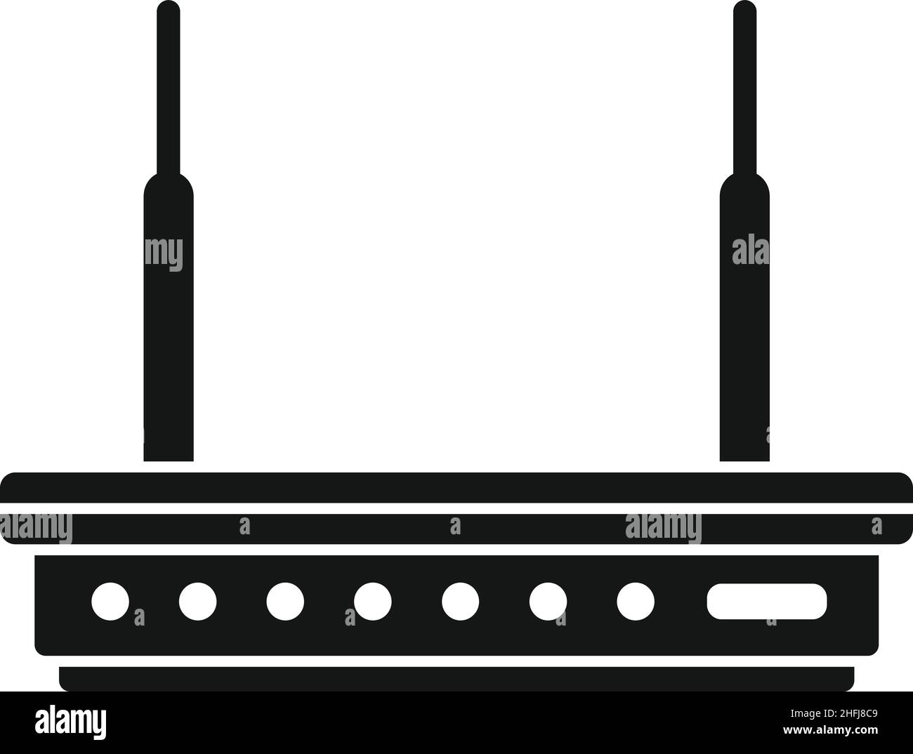 Device modem icon simple vector. Wifi internet. Network lan Stock ...