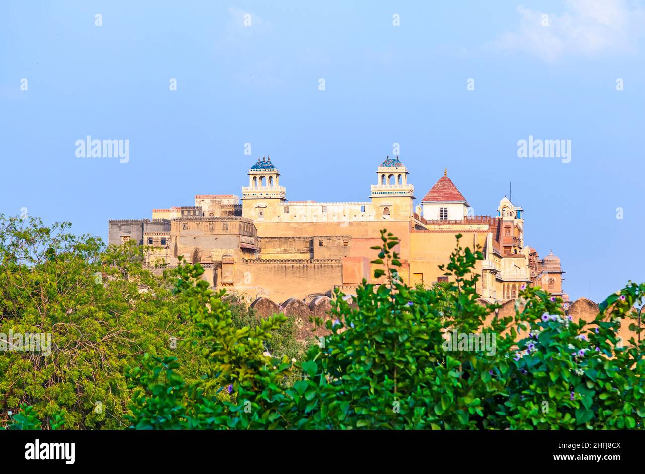 Imposing palace of the Maharajah of Bikaner inside Junagarh Fort ...