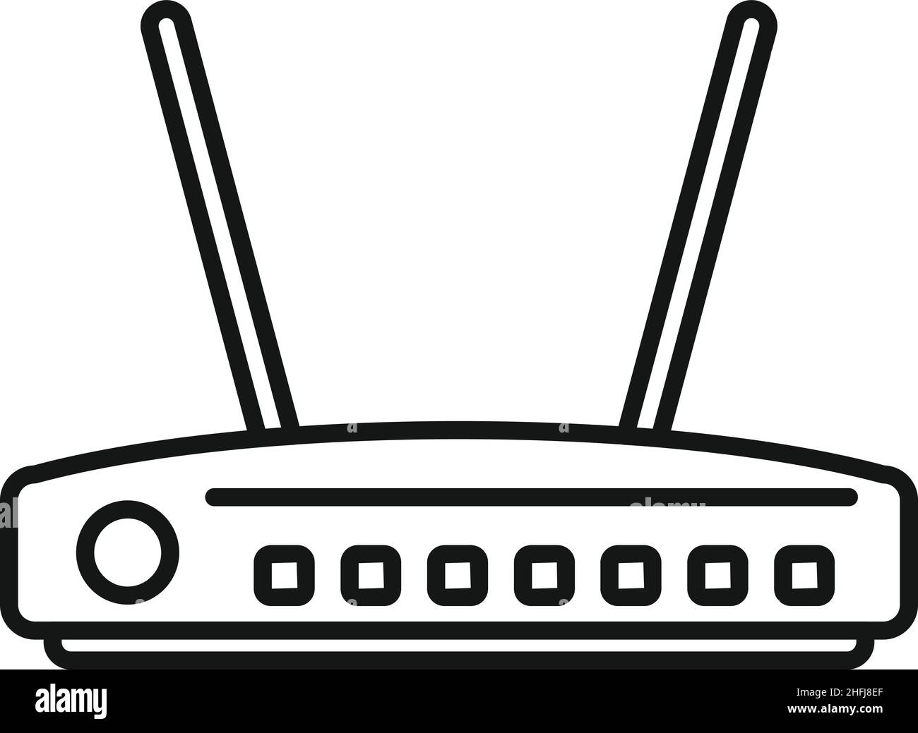Wifi modem icon outline vector. Internet equipment. Network device ...