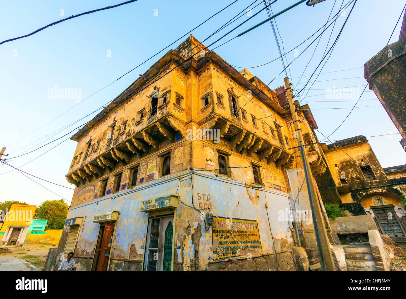 old Haweli house in Mandawa rajasthan state in India Stock Photo - Alamy