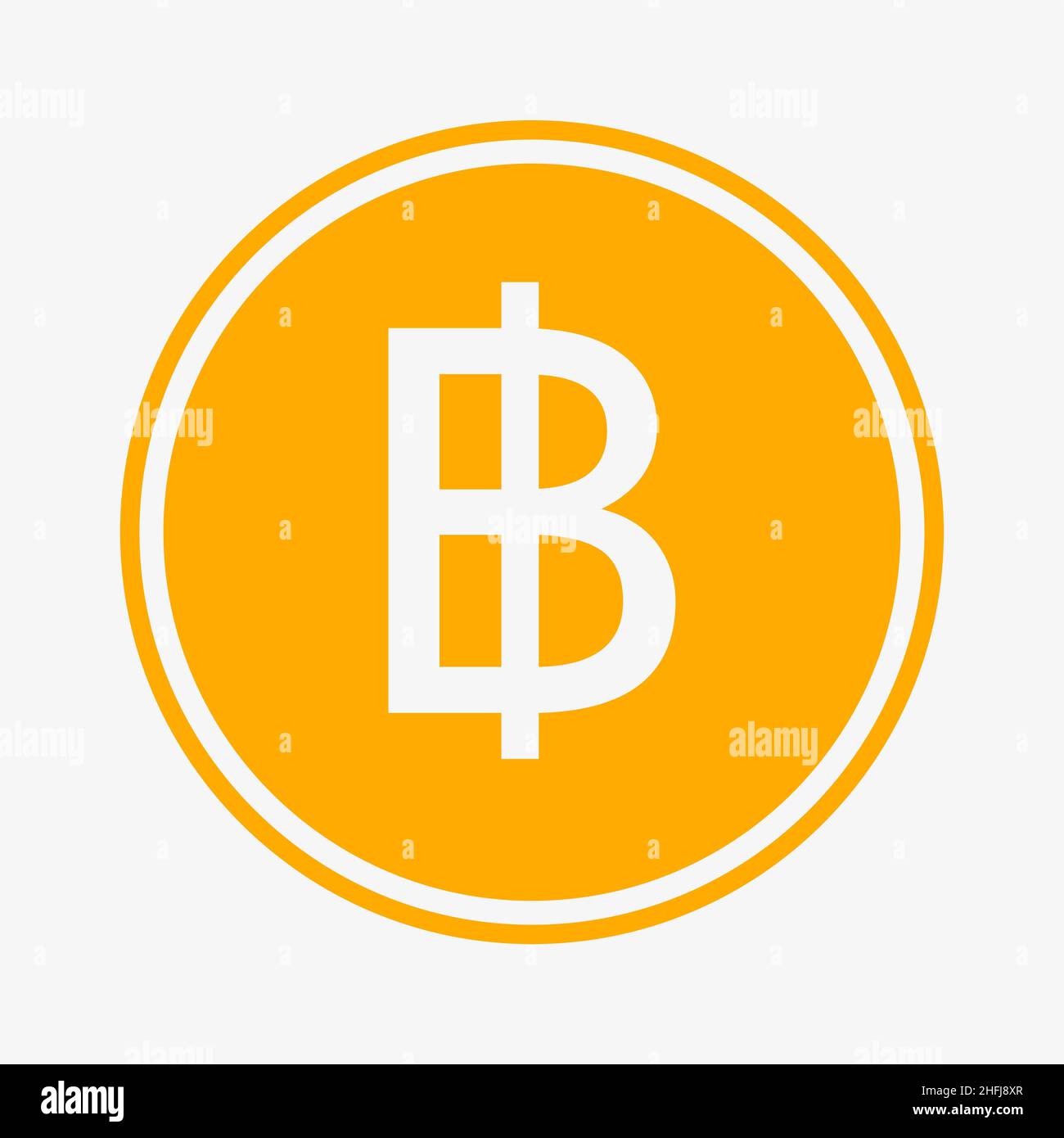 Baht icon. Thai currency symbol. Coin symbol Stock Vector Image & Art ...