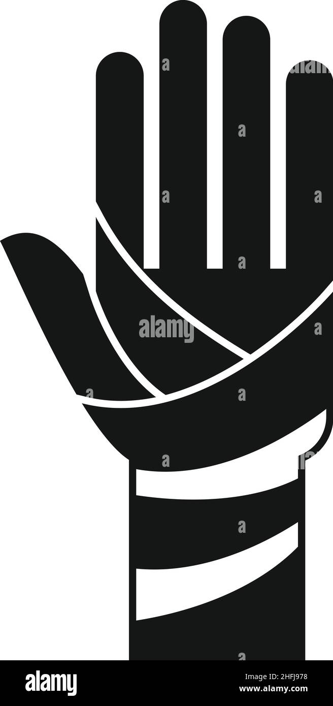 Hand injury icon simple vector. Arm fracture. Broken doctor Stock ...