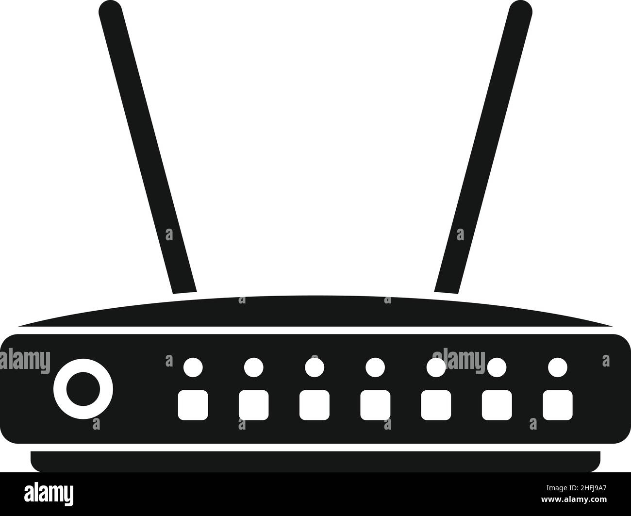 Internet modem icon simple vector. Wifi equipment. Network wireless ...