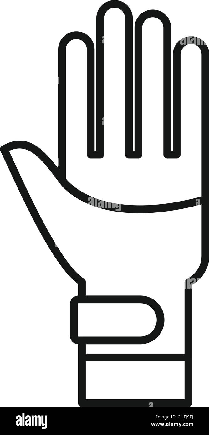Arm bandage icon outline vector. Hand injury. Fracture hurt Stock ...