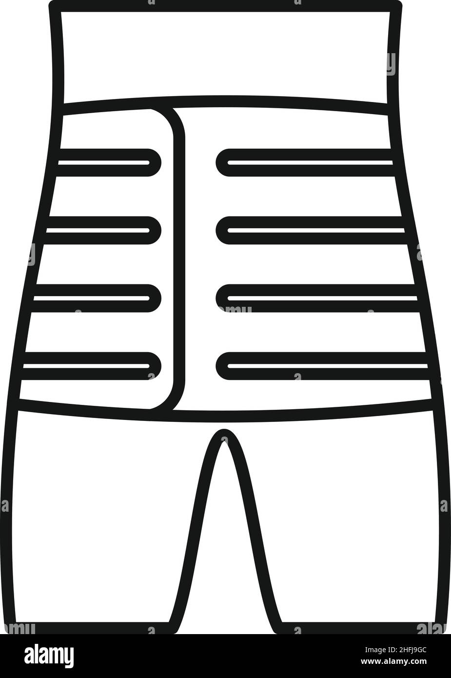 Back body bandage icon outline vector. Patient injury. Accident skin ...