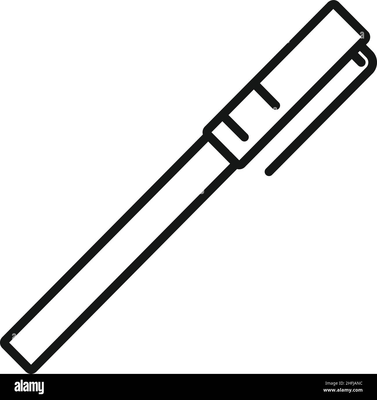 Pen tool icon outline vector. Ink nib. Writing pencil Stock Vector ...