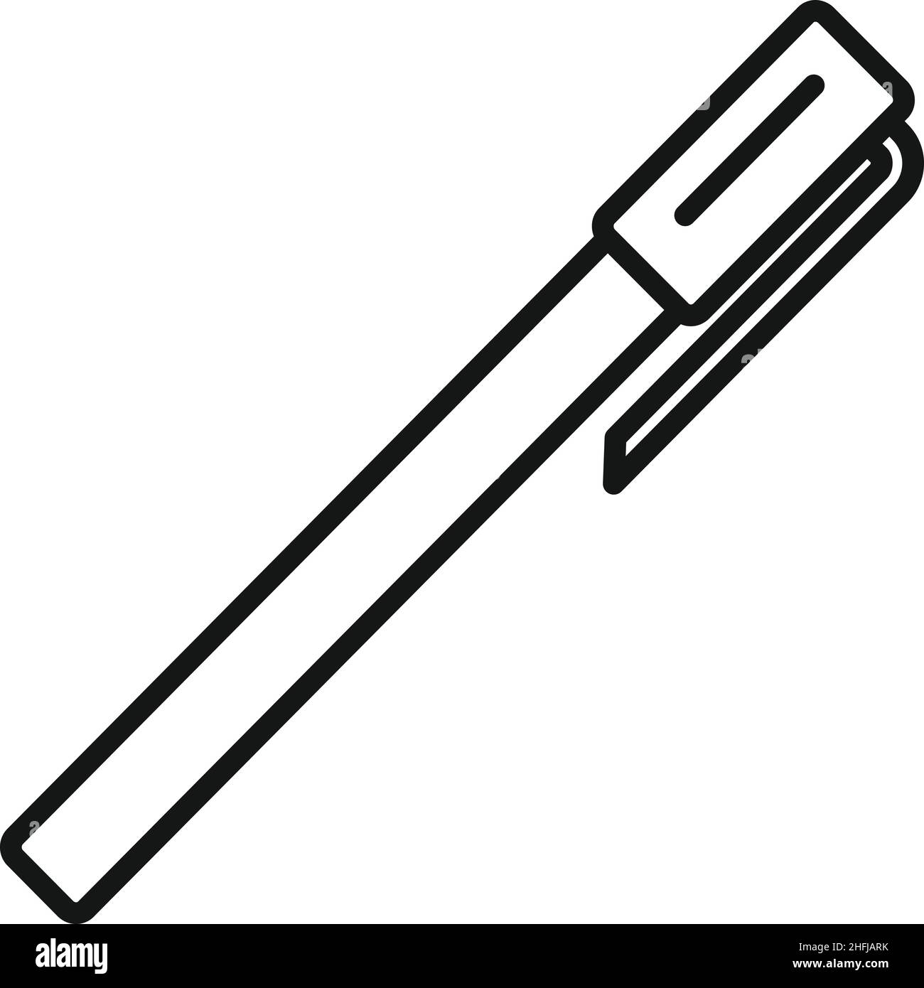 Signature pen icon outline vector. Nib tool. Sign drawing Stock Vector ...