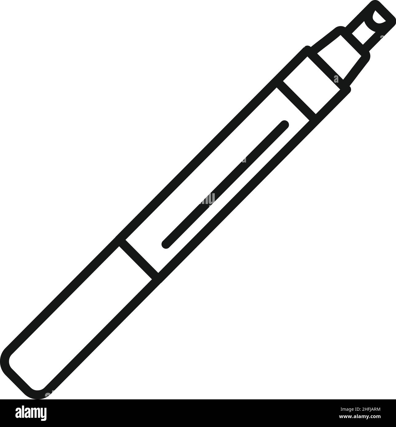 Marker icon outline vector. Ink tool. Graphic marker Stock Vector Image ...