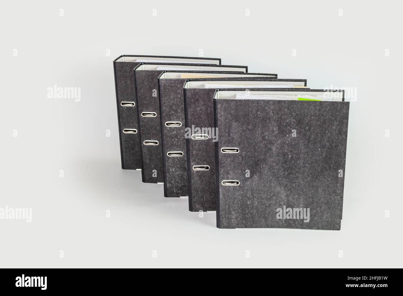 file folder on white background Stock Photo - Alamy