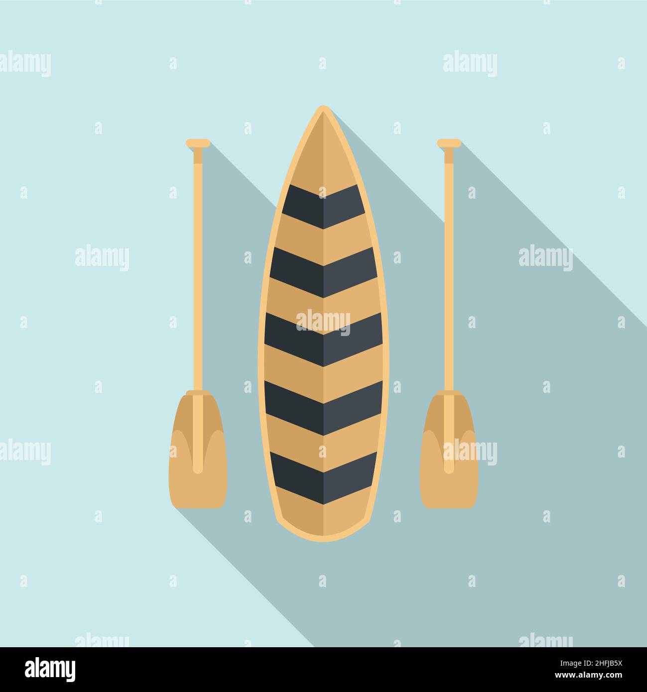 Water sup surf icon flat vector. Paddle board. Beach surfer Stock Vector Image & Art - Alamy