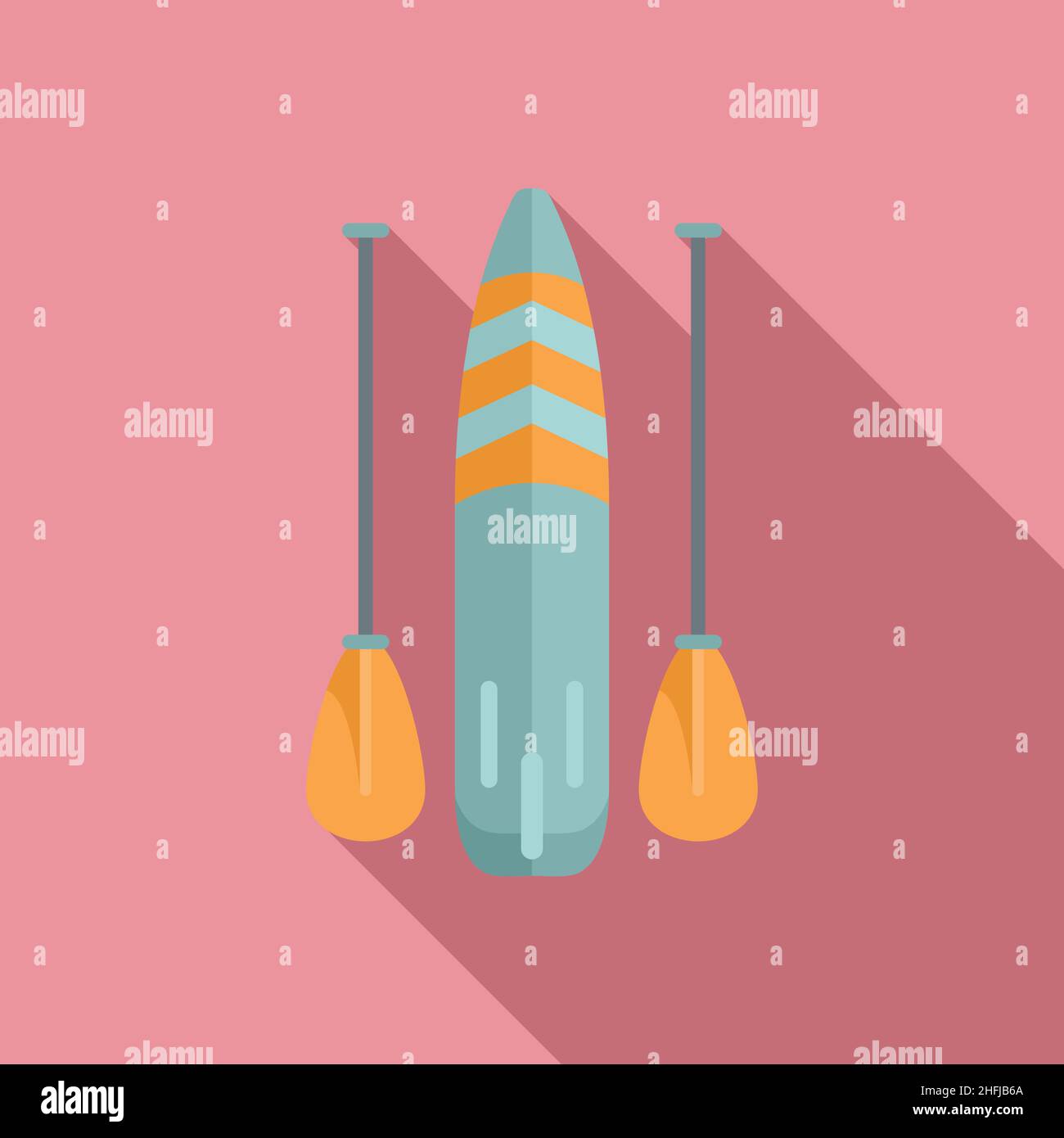 Sup paddleboard icon flat vector. Paddle board. Surf stand Stock Vector Image & Art - Alamy