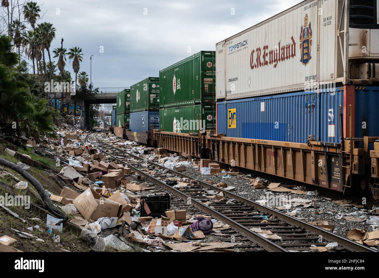 Los Angeles, California, USA. 15th Jan, 2022. Train owned by Union ...