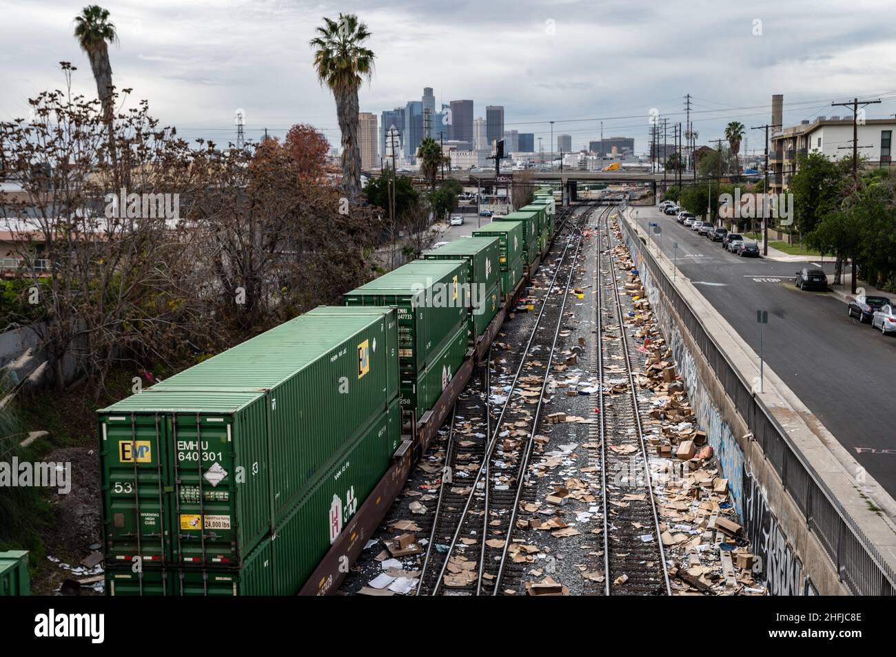 Los Angeles, California, USA. 15th Jan, 2022. Train owned by Union ...