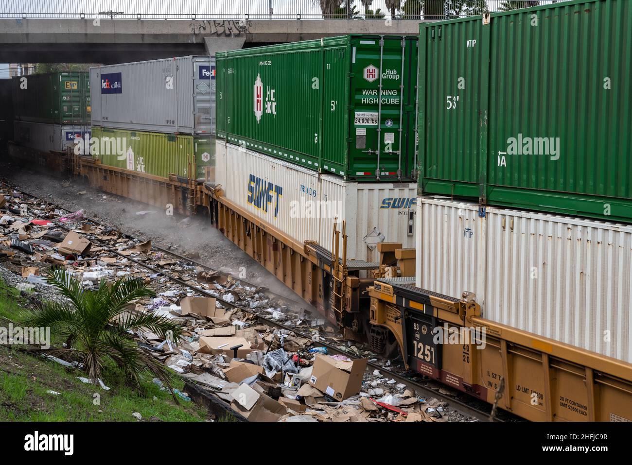 Los Angeles, California, USA. 15th Jan, 2022. Train owned by Union ...