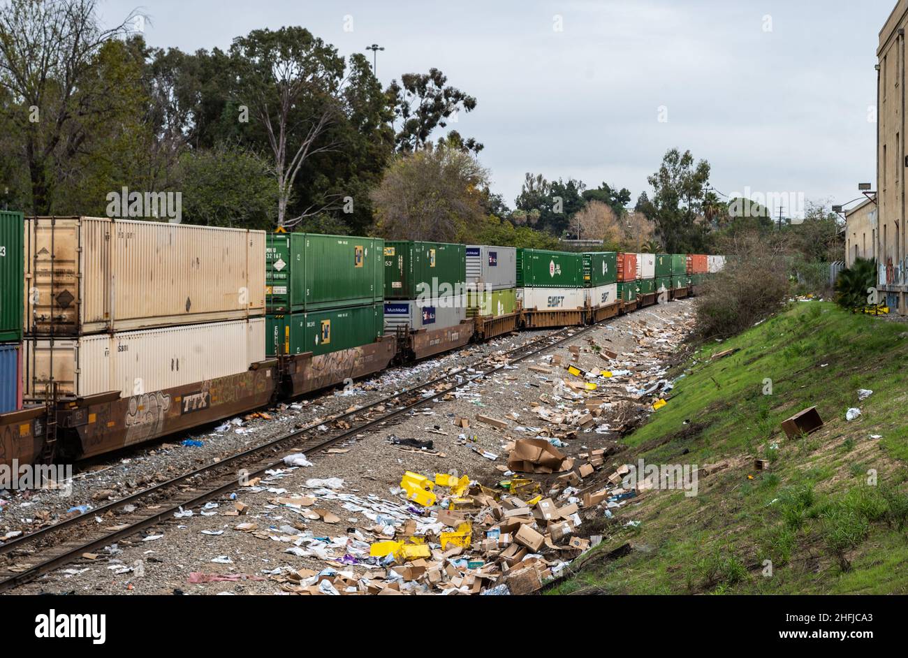 Los Angeles, California, USA. 15th Jan, 2022. Train owned by Union ...