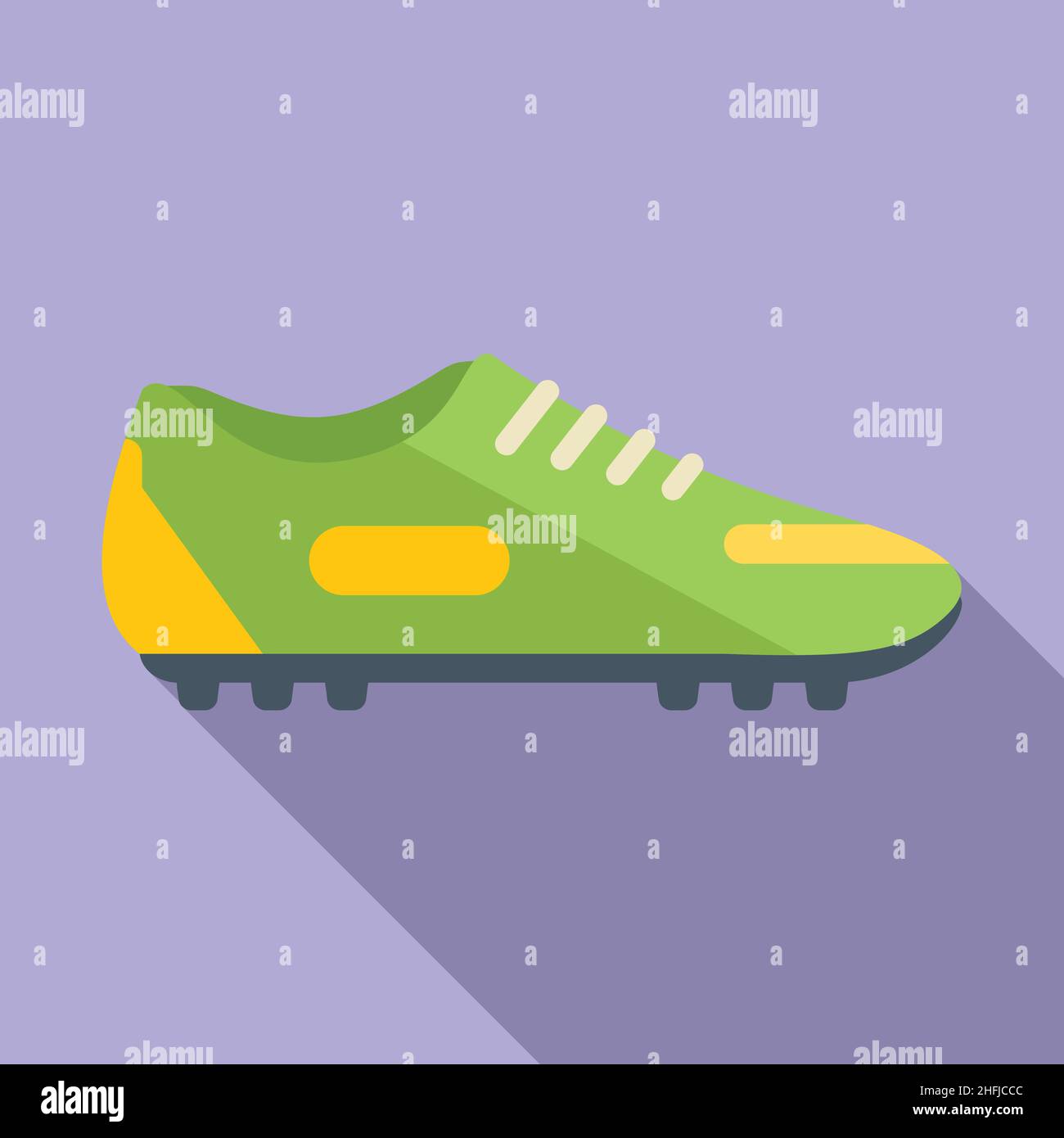 Football shoe icon flat vector. Sport pair. Running spikes Stock Vector ...