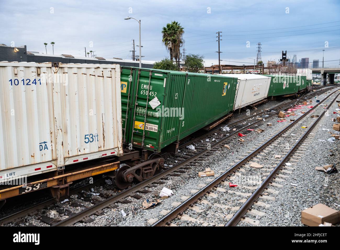 Los Angeles, California, USA. 15th Jan, 2022. Train owned by Union ...