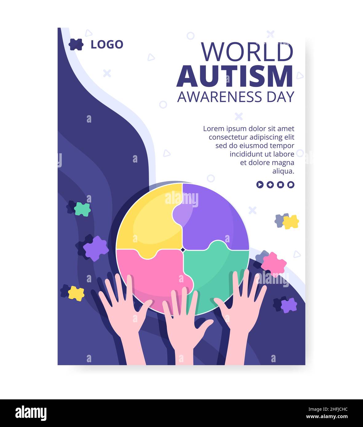 Autism day campaign Cut Out Stock Images & Pictures - Alamy