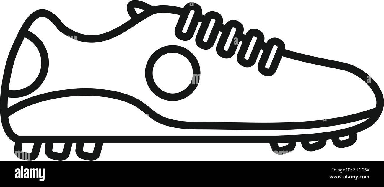 Football boot vector vectors Black and White Stock Photos & Images - Alamy