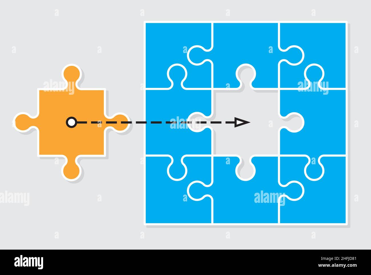 Jigsaw Puzzle Missing Piece Vector