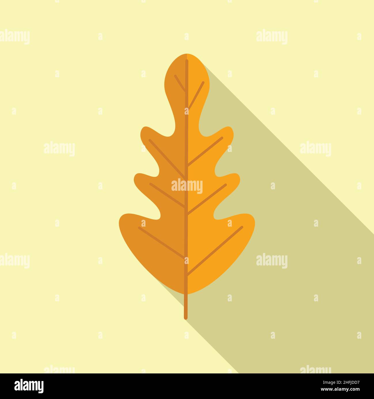 September leaf icon flat vector. Autumn fall. Forest leaves Stock ...