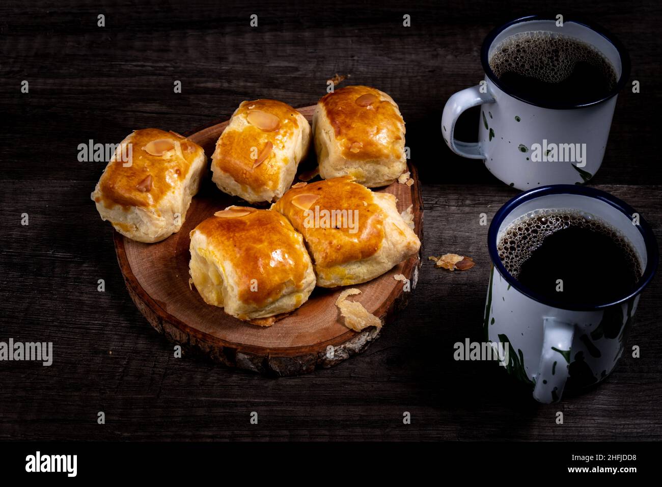 Bollen, Molen, or bolen, pastry bread filled with bananas, is a ...