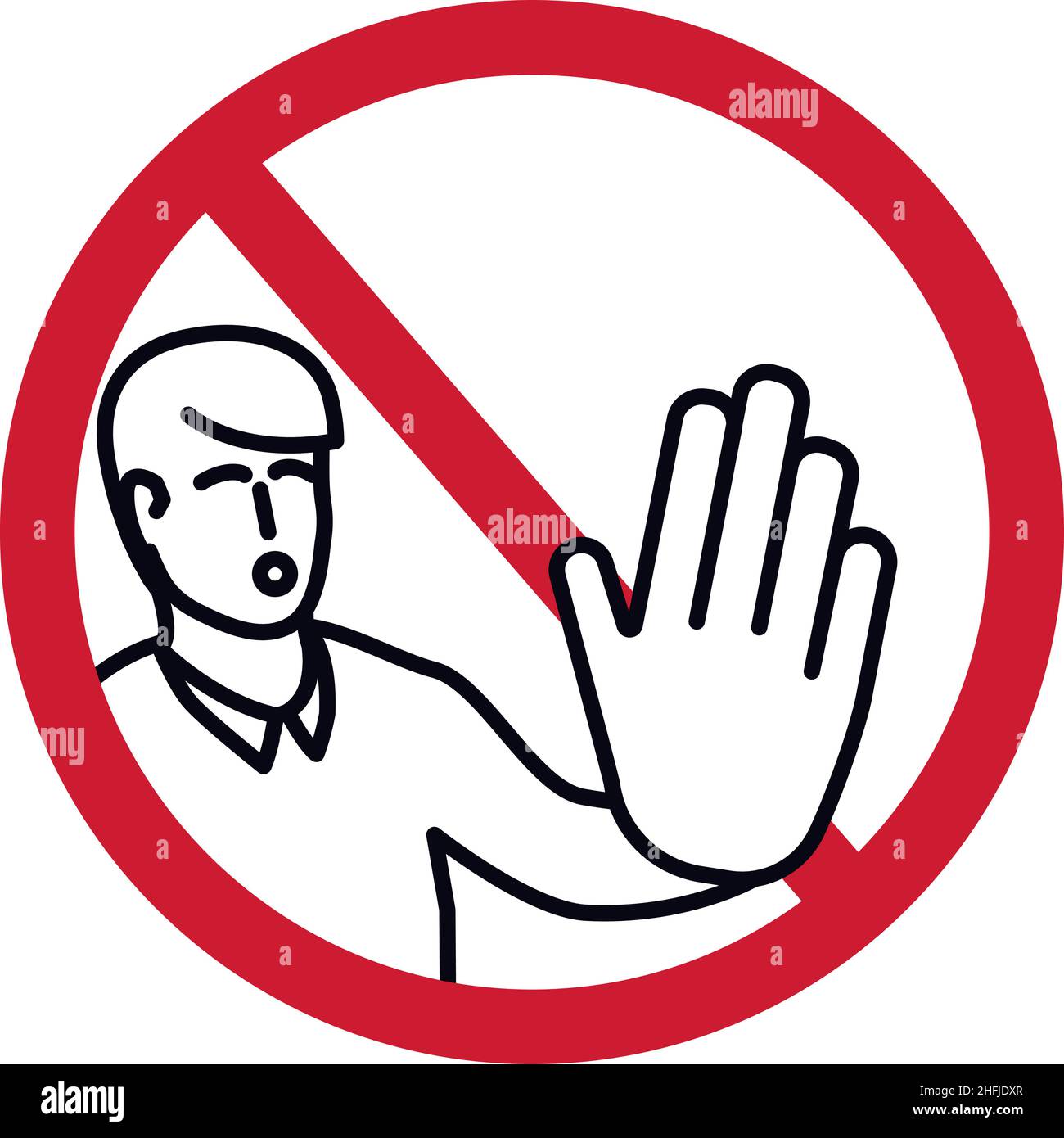 Stopping access Stock Vector Images - Alamy