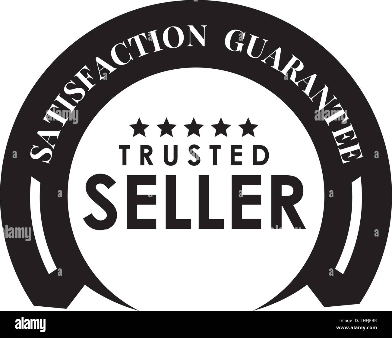 Trusted seller label emblem logo design vector template Stock Vector ...