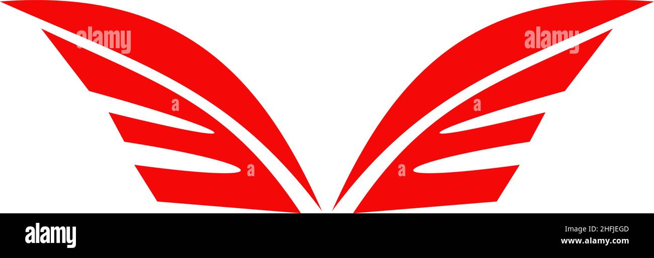 Wings logo design inspiration vector template with isolated background ...