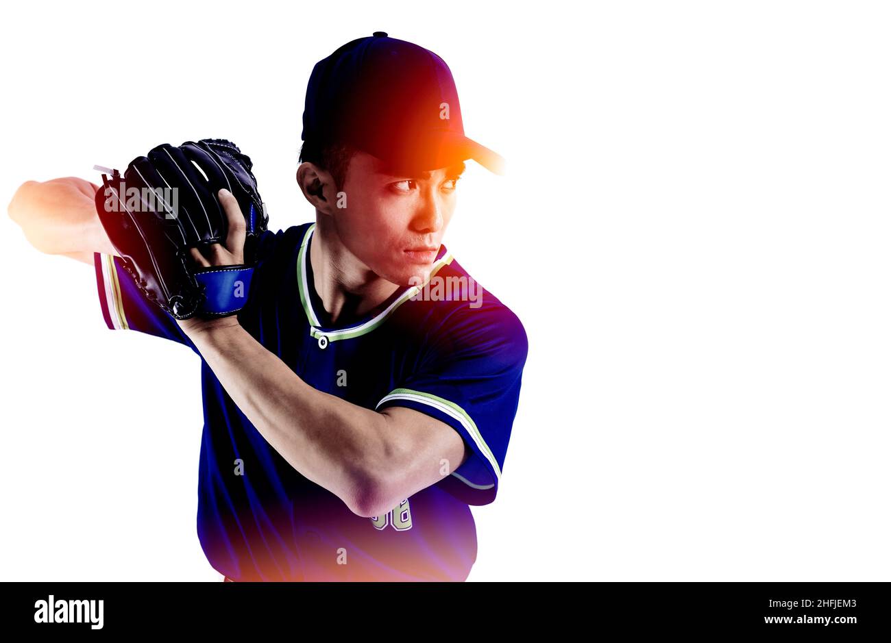 Baseball Player pitcher in action and concepts Stock Photo - Alamy