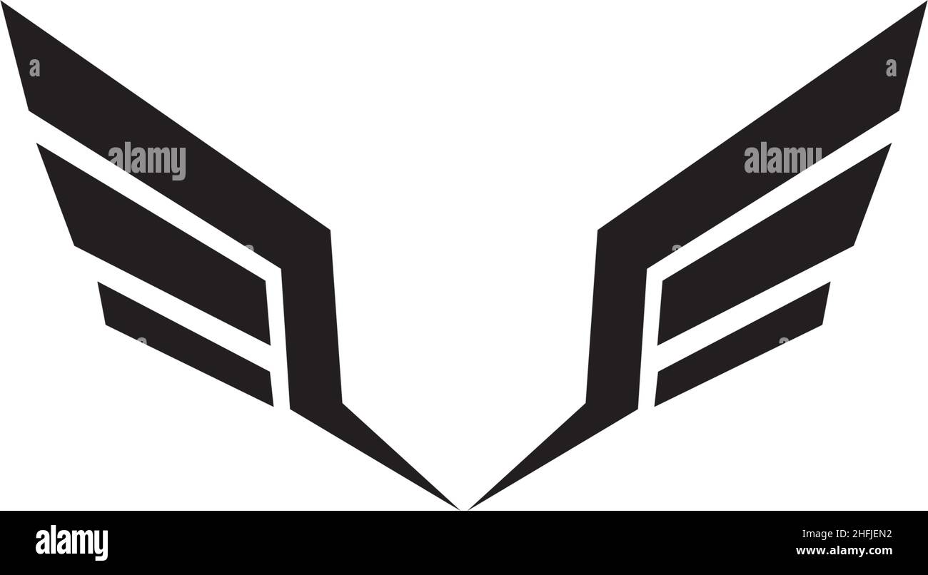 Wings logo design inspiration vector template with isolated background ...