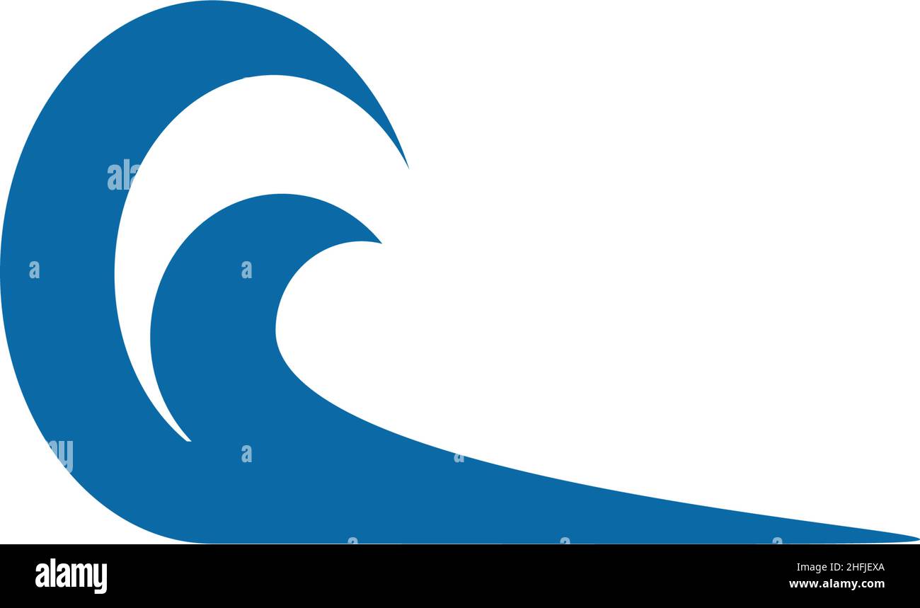 Wave icon logo design inspiration vector template Stock Vector Image ...