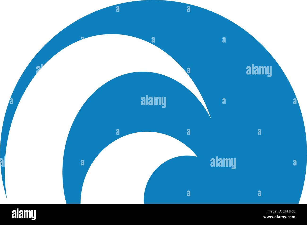 Wave icon logo design inspiration vector template Stock Vector Image ...