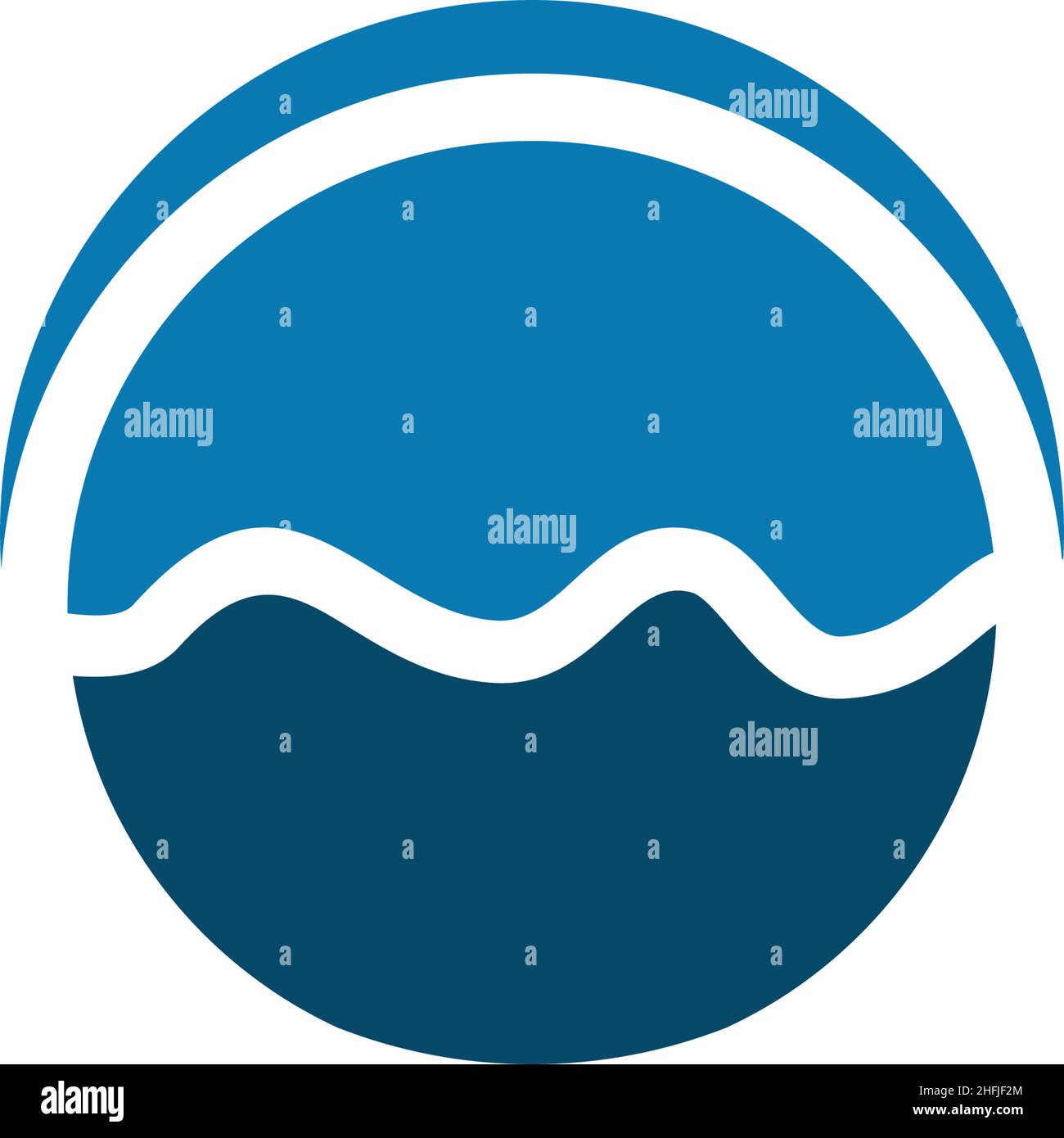 Wave icon logo design inspiration vector template Stock Vector Image ...